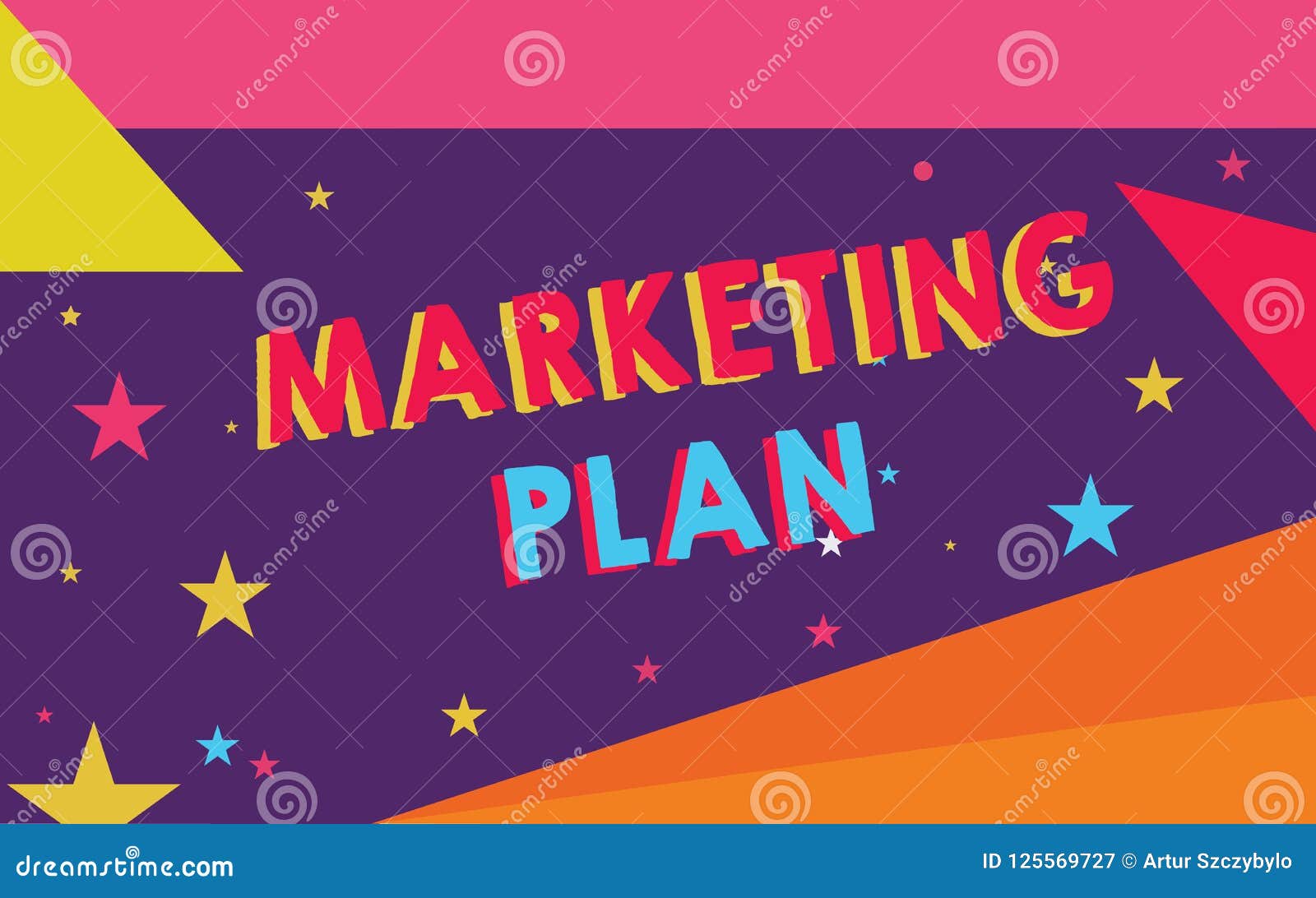 Handwriting Text Marketing Plan. Concept Meaning Comprehensive Document ...