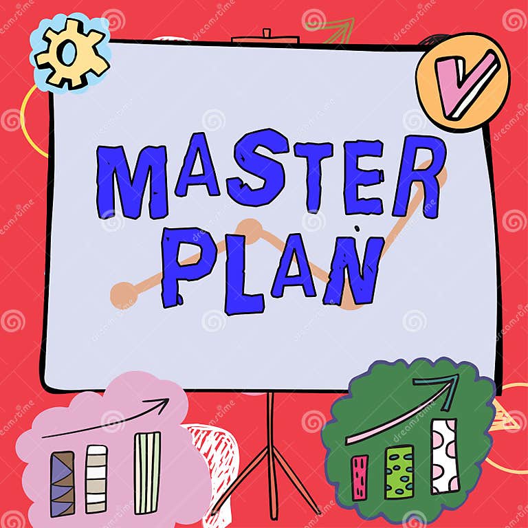 Text Showing Inspiration Master Plan. Business Approach Dynamic Long ...