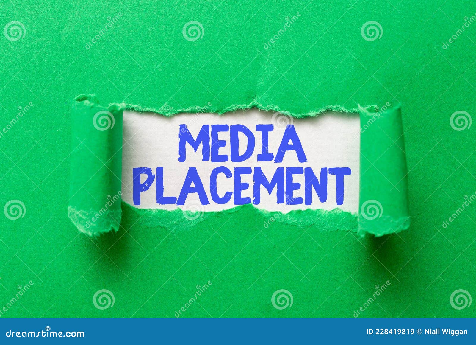 Handwriting Text Media Placement. Conceptual Photo the Method of ...