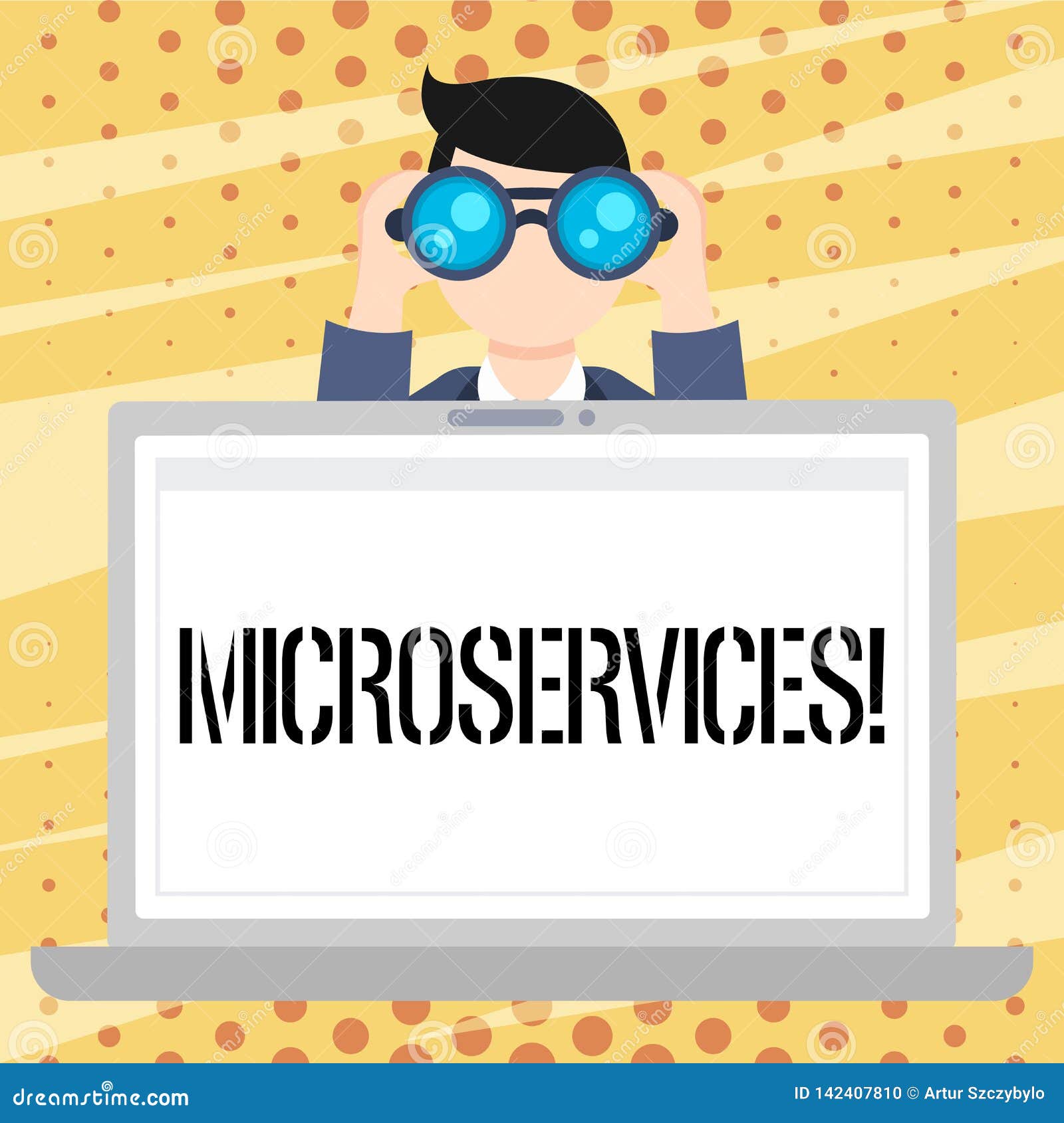 Microservices Concept And Symbol Cartoon Vector | CartoonDealer.com ...
