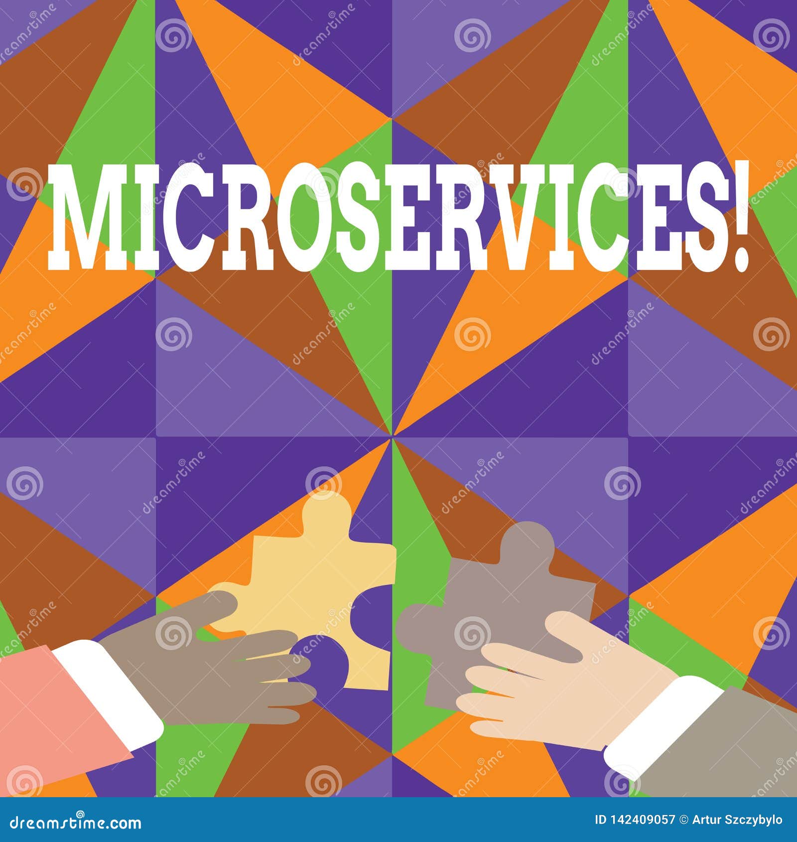 Microservices Concept And Symbol Cartoon Vector | CartoonDealer.com ...