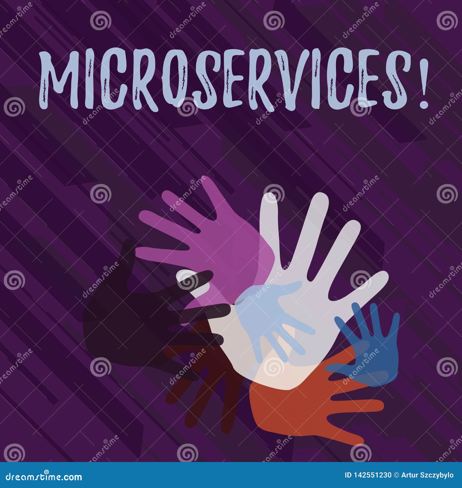 Microservices Concept And Symbol Cartoon Vector | CartoonDealer.com ...