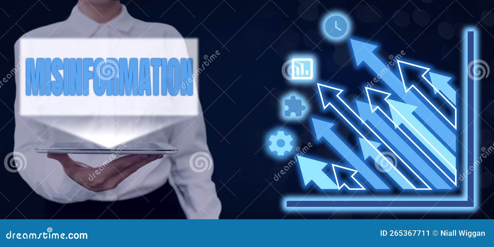 Text Caption Presenting Misinformation. Business Concept False Data, in ...