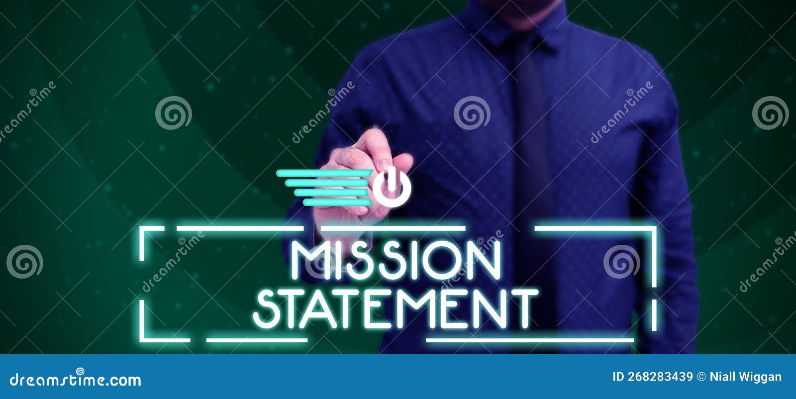 Writing Displaying Text Mission Statement. Business Idea Formal Summary ...