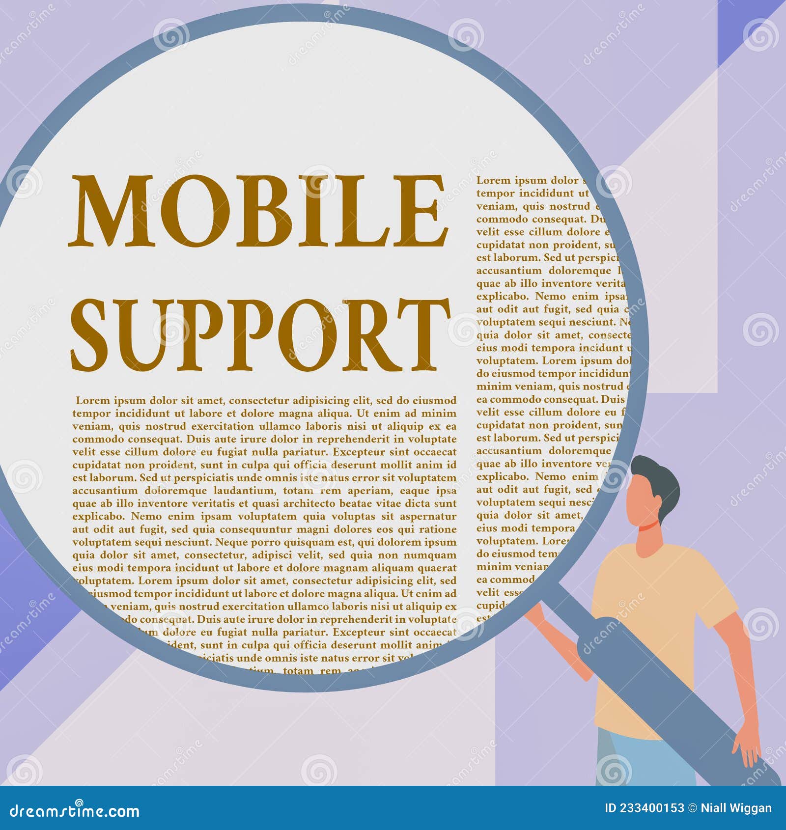 Handwriting Text Mobile Support. Business Idea Provides Maintenance on ...