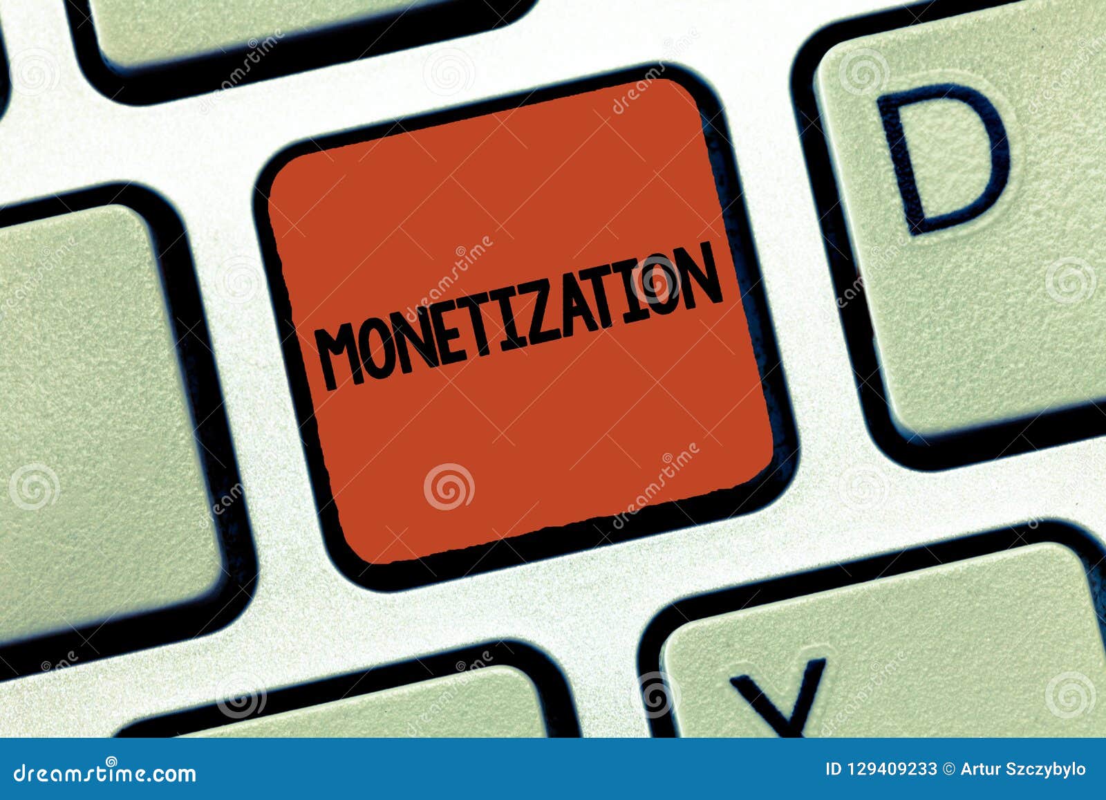 Handwriting Text Monetization. Concept Meaning Process of Converting ...