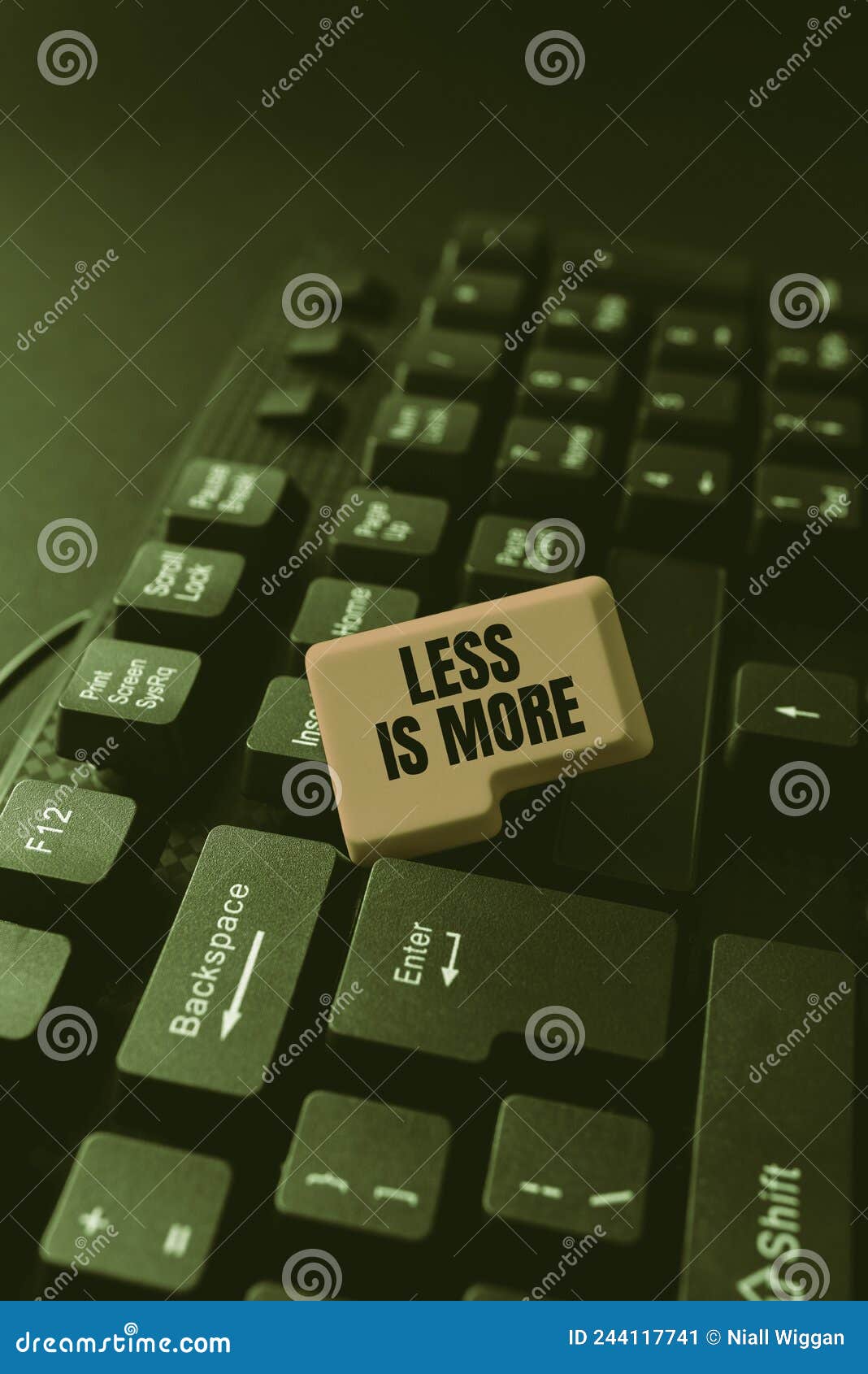 Handwriting Text less is More. Conceptual Photo Used To Express a ...