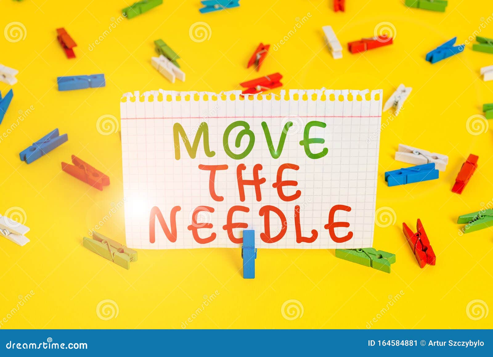 Handwriting Text Move the Needle. Concept Meaning Make a Noticeable ...