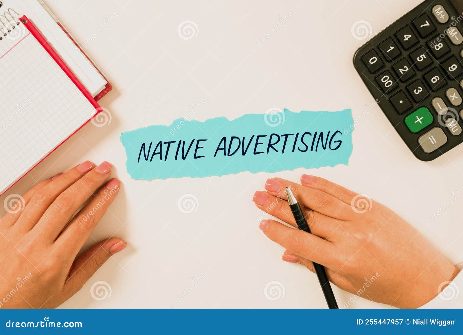 Handwriting Text Native AdvertisingOnline Paid Ads Match the Form ...