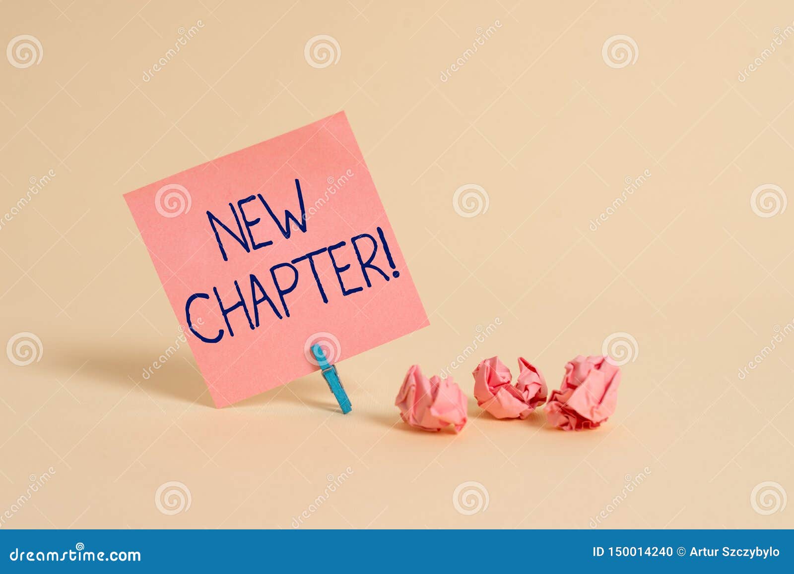 Handwriting Text New Chapter. Concept Meaning Starting Ultimately ...