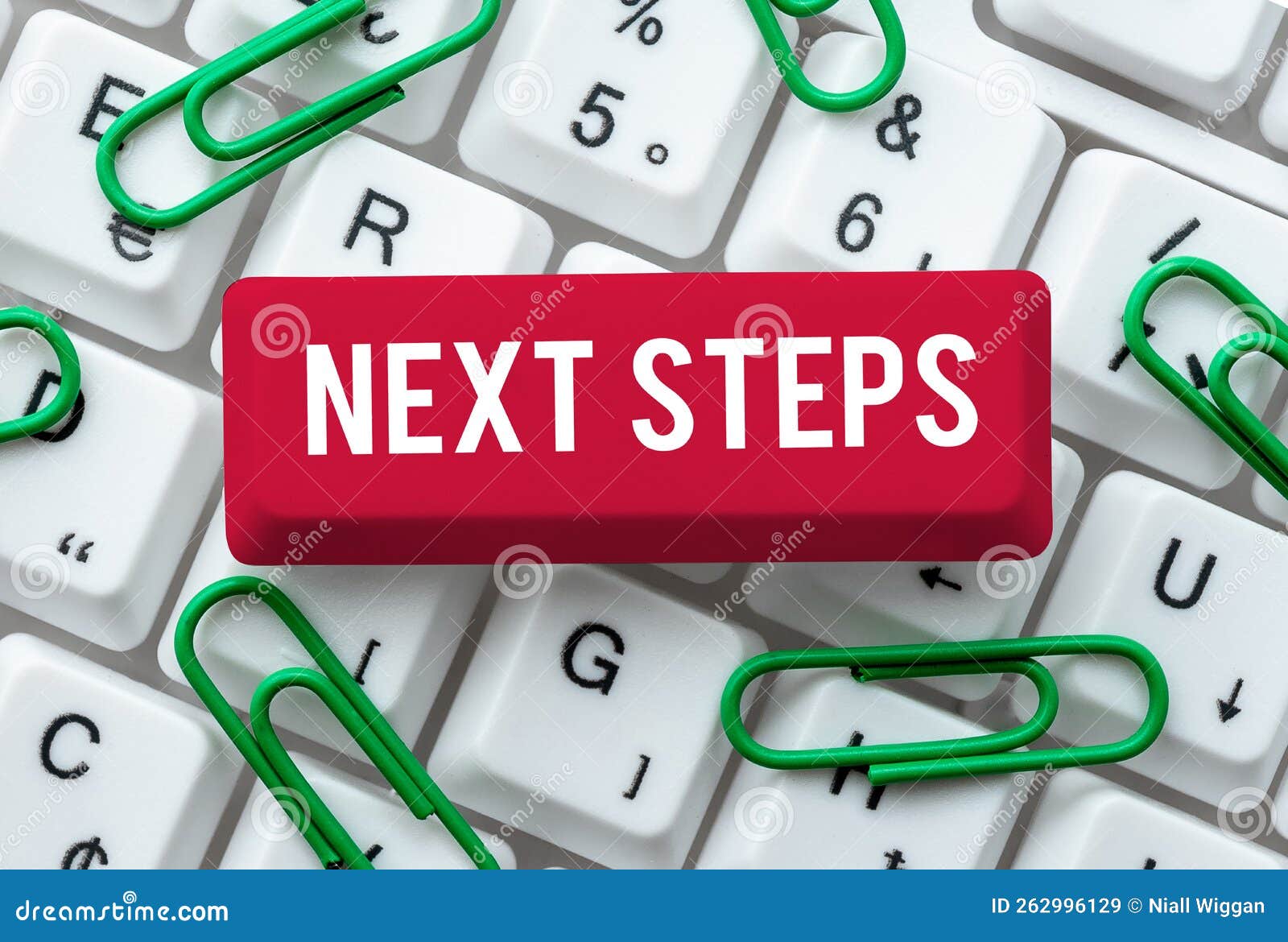 Handwriting Text Next Steps. Business Showcase Numper of Process Going ...