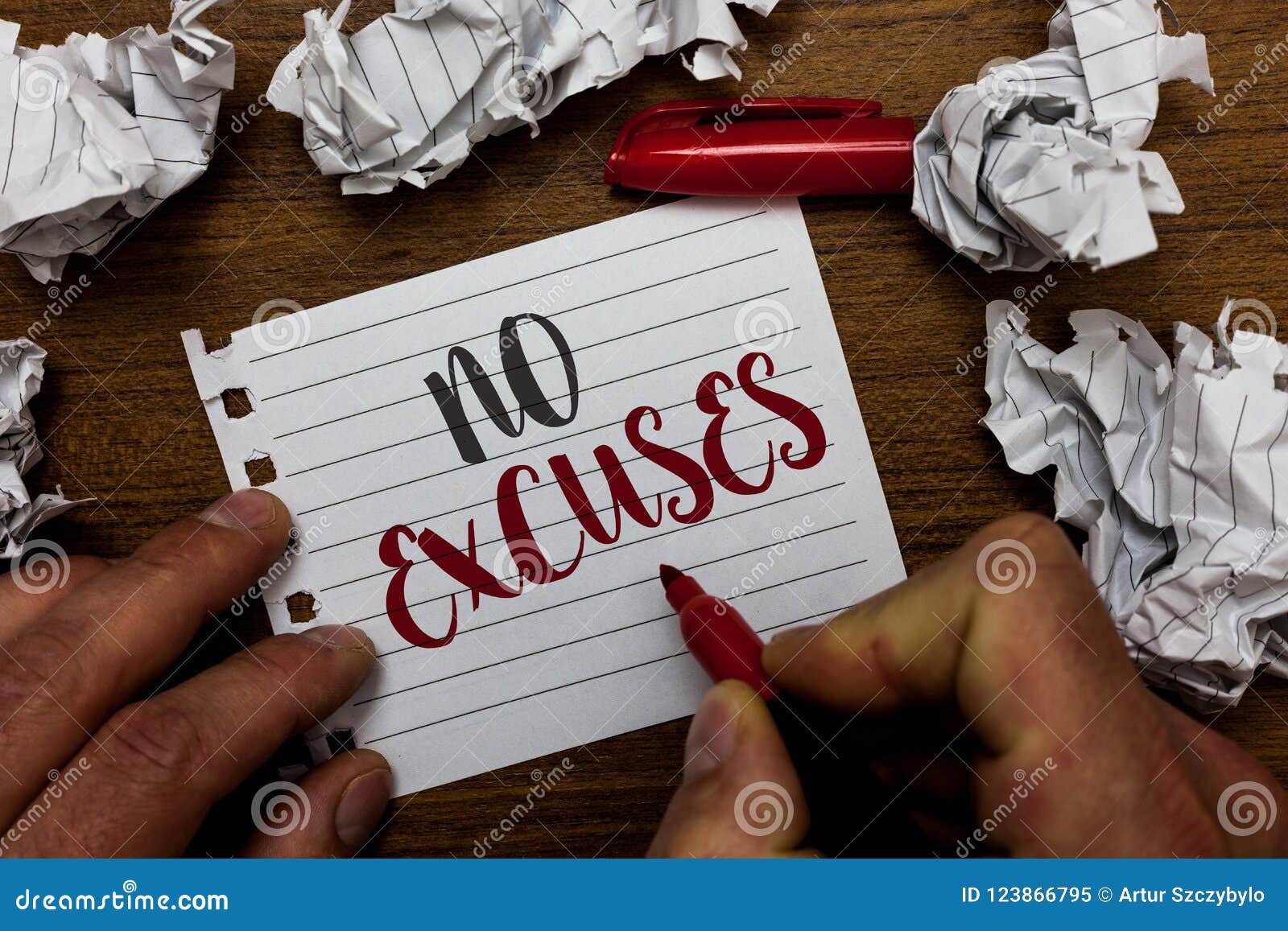 Handwriting Text No Excuses. Concept Meaning Telling Someone Not To ... Handwriting Text No Excuses. Concept Meaning Telling Someone Not To ...