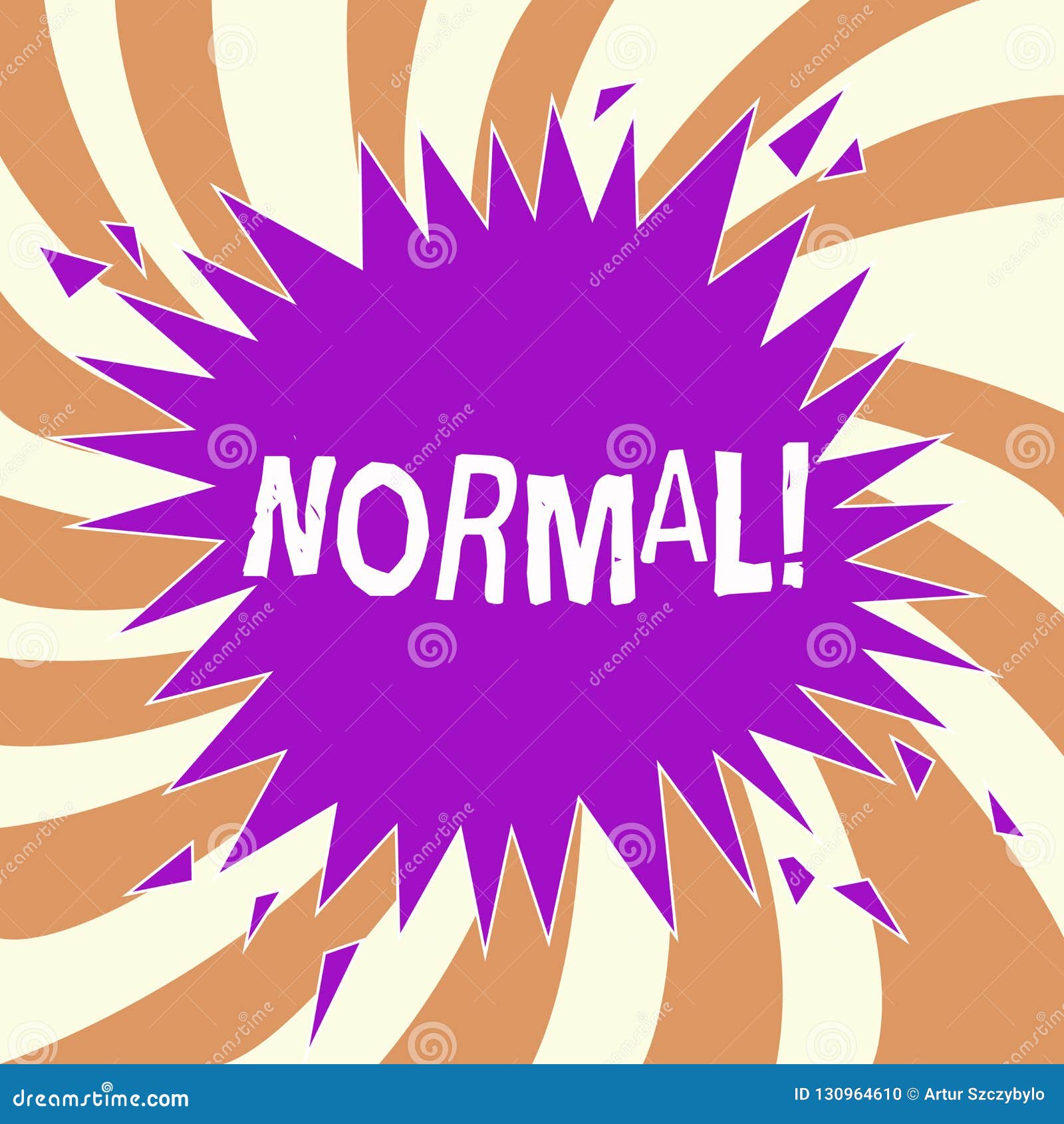 Handwriting Text Normal. Concept Meaning Conforming To a Standard Usual ...