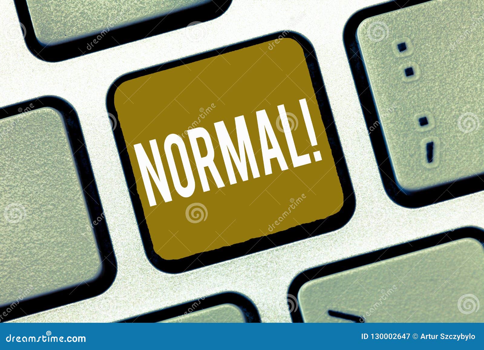 Handwriting Text Normal. Concept Meaning Conforming To a Standard Usual ...