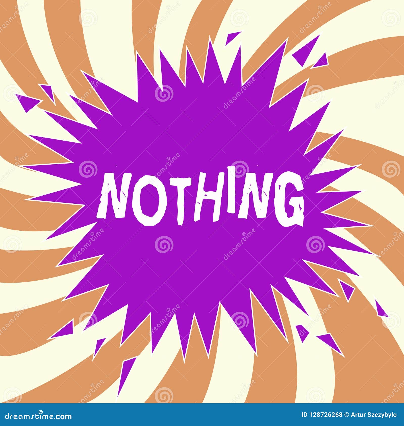 Handwriting Text Nothing. Concept Meaning Not Anything No Single Thing ...