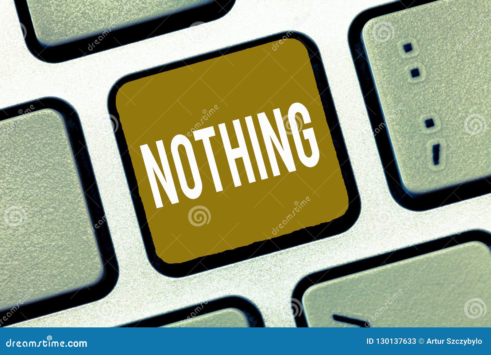 Handwriting Text Nothing. Concept Meaning Not Anything No Single Thing ...