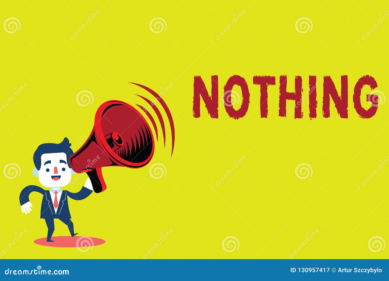 Handwriting Text Nothing. Concept Meaning Not Anything No Single Thing ...