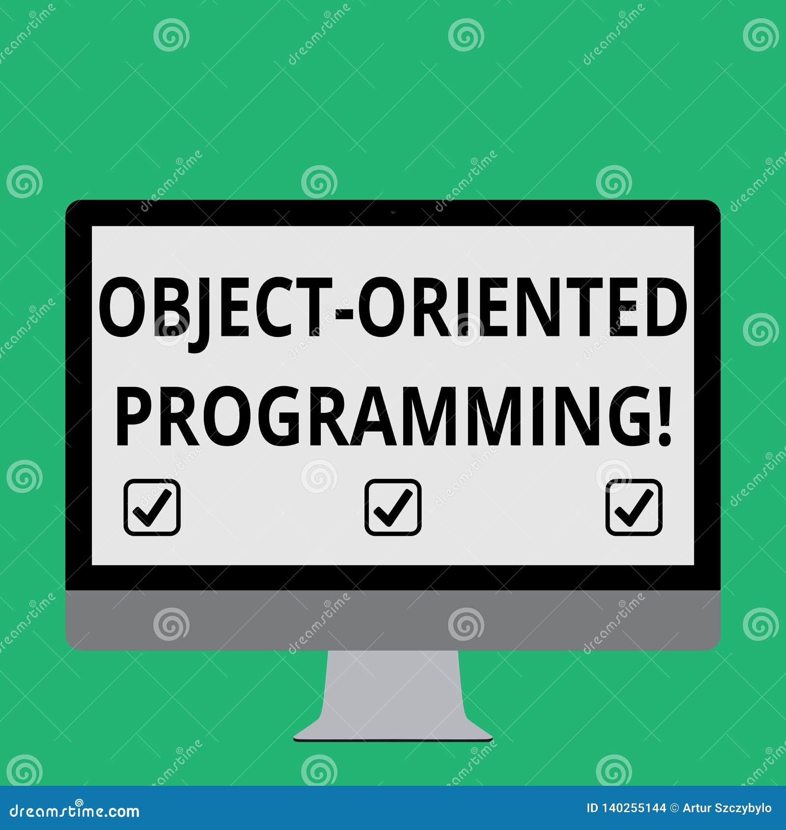 Handwriting Text Object Oriented Programming Concept Meaning Language Model Objects Rather Than