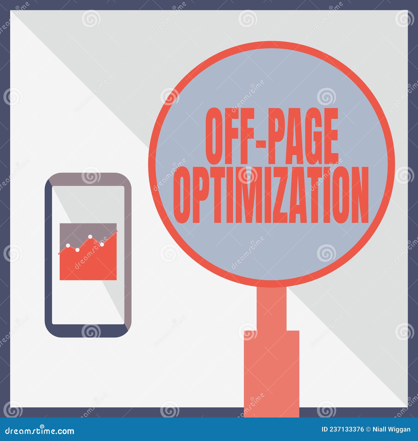 Handwriting Text Off Page Optimization. Word Written on Website ...