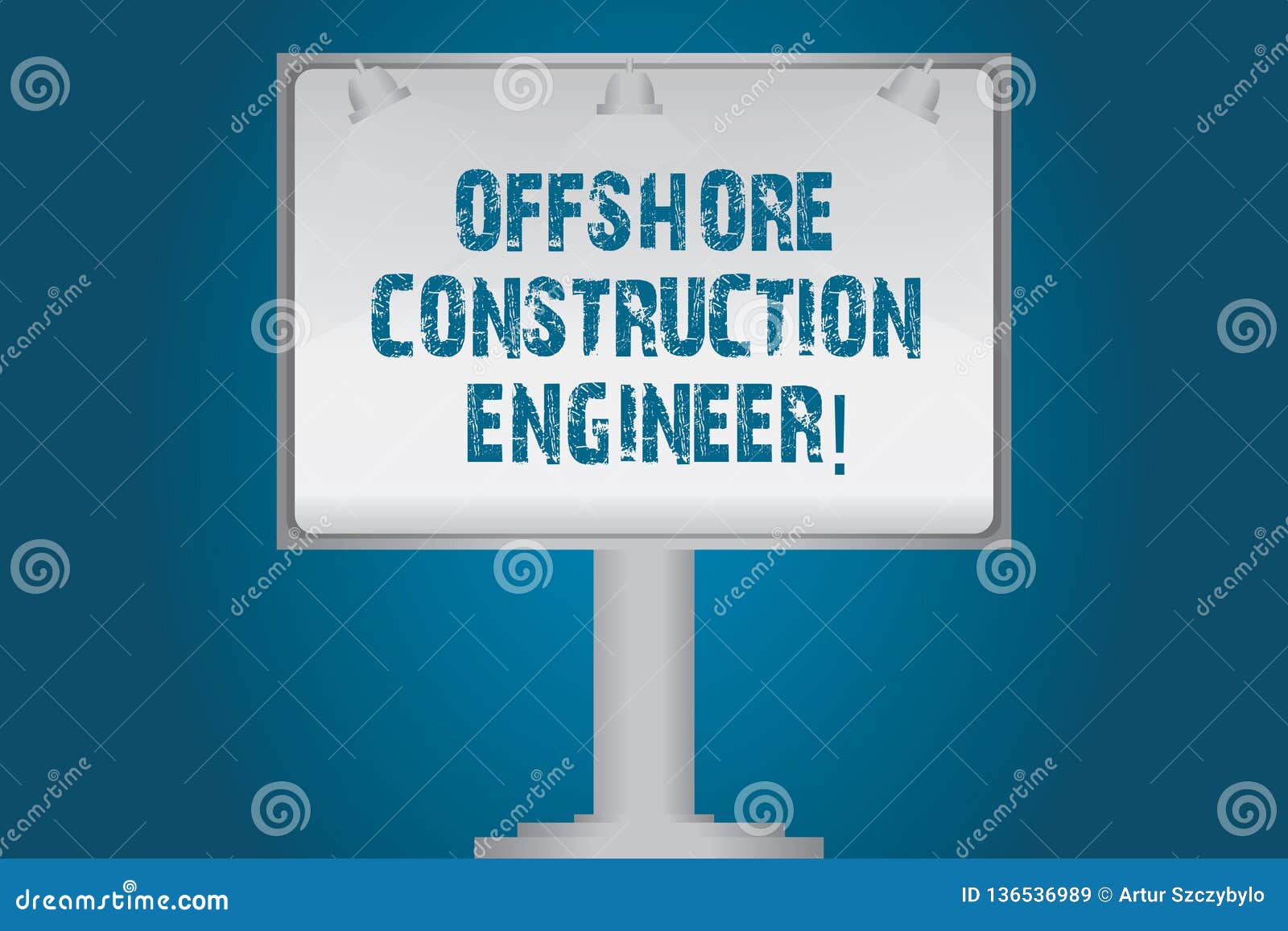 Handwriting Text Offshore Construction Engineer. Concept Meaning ...