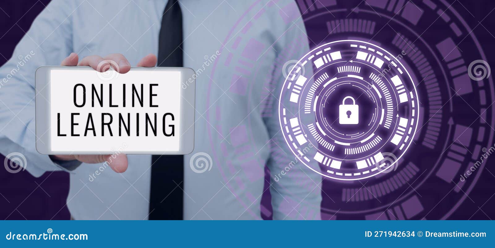 Handwriting Text Online Learning. Business Concept Larning with the ...