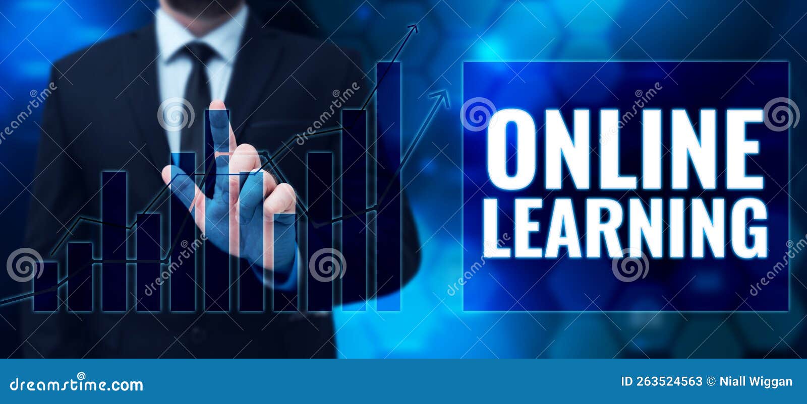 Sign Displaying Online Learning. Business Concept Educational Tool ...