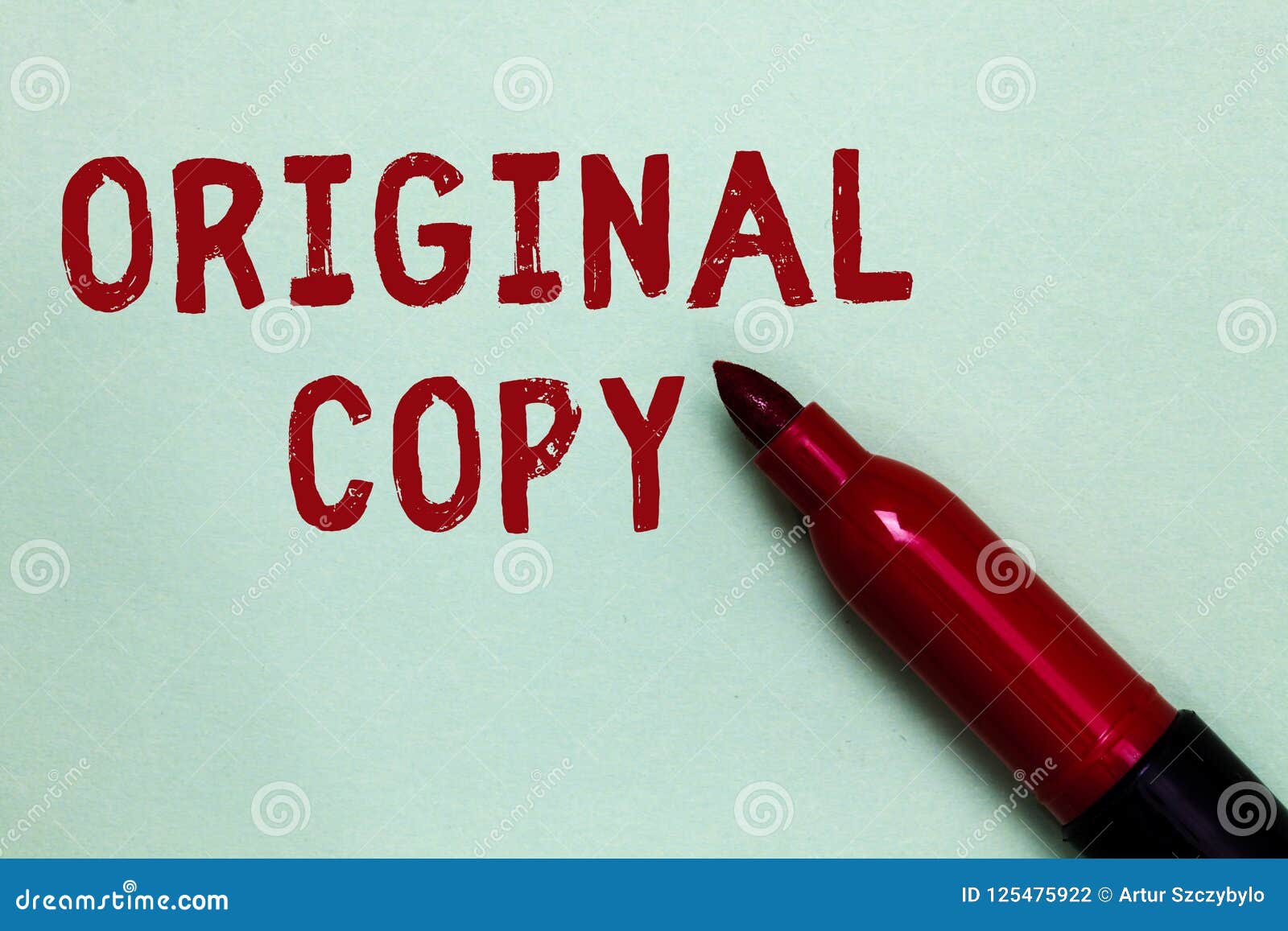 Handwriting Text Original Copy. Concept Meaning Main Script Unprinted ...