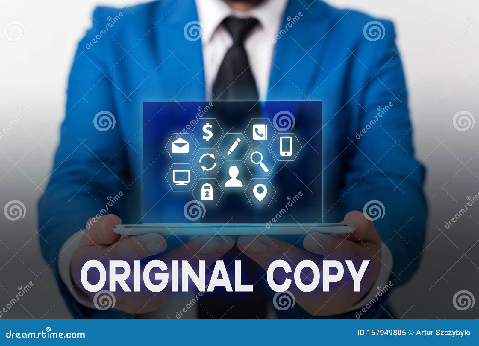 Original And Copy. Folder Register On A White Office Table Royalty-Free ...