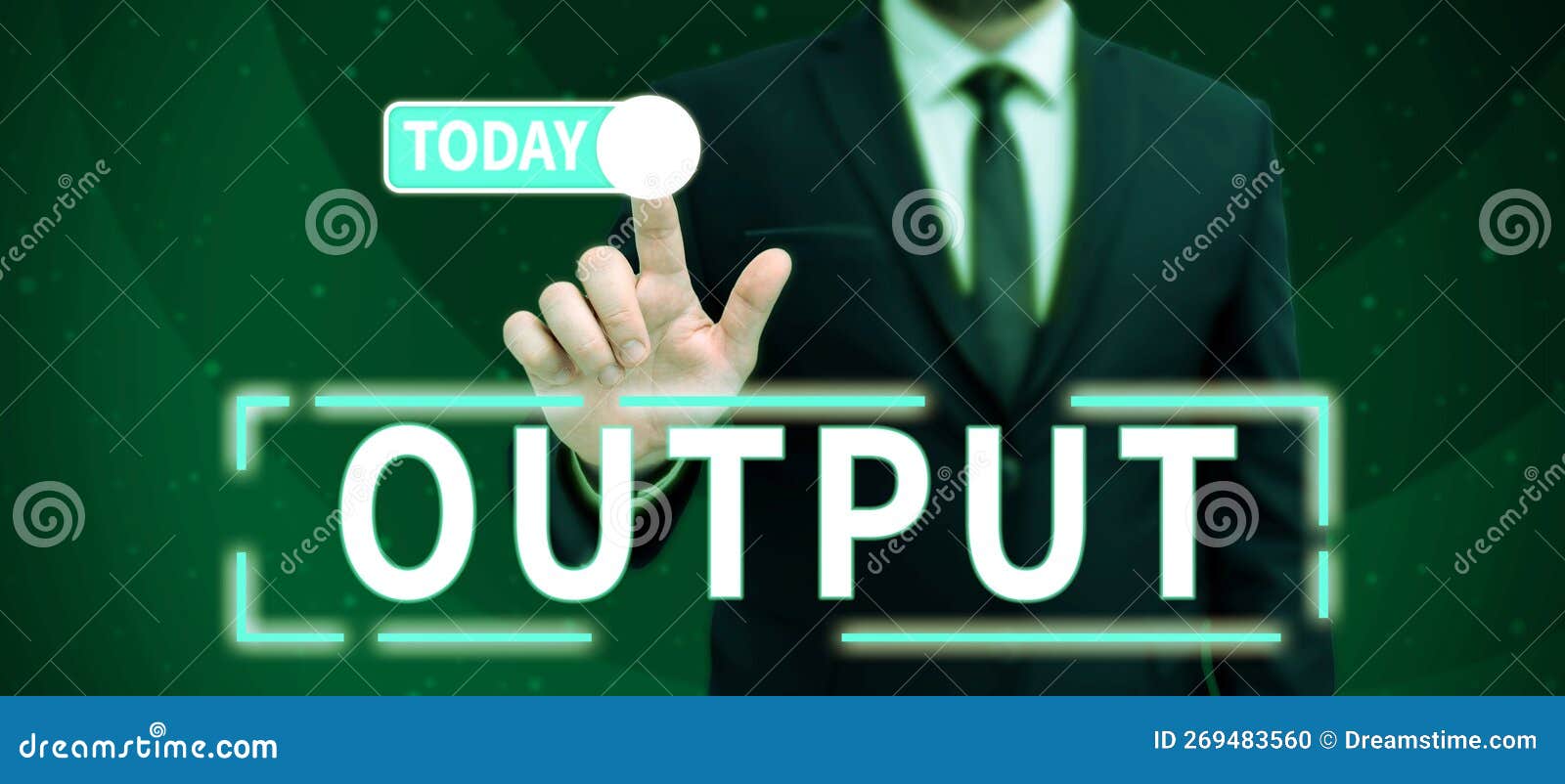 Handwriting Text Output Business Concept The Final Result Of Something