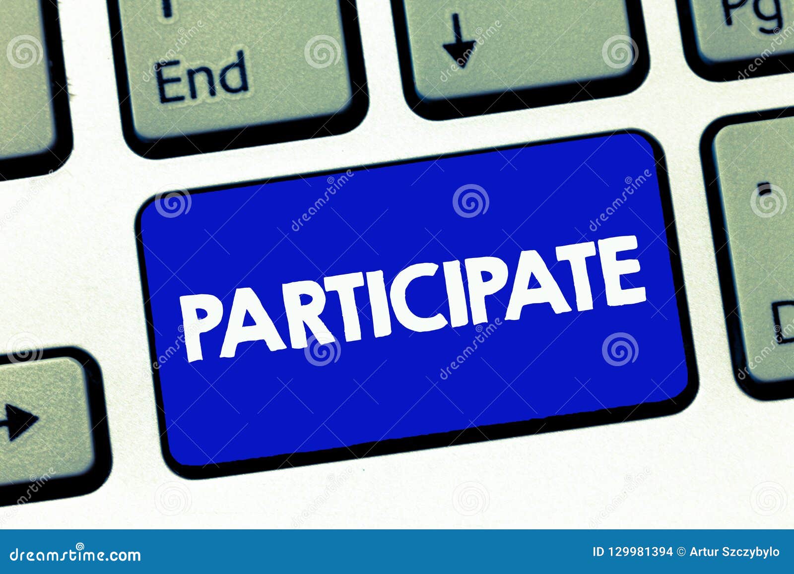 Handwriting Text Participate. Concept Meaning Take Part in or Become ...