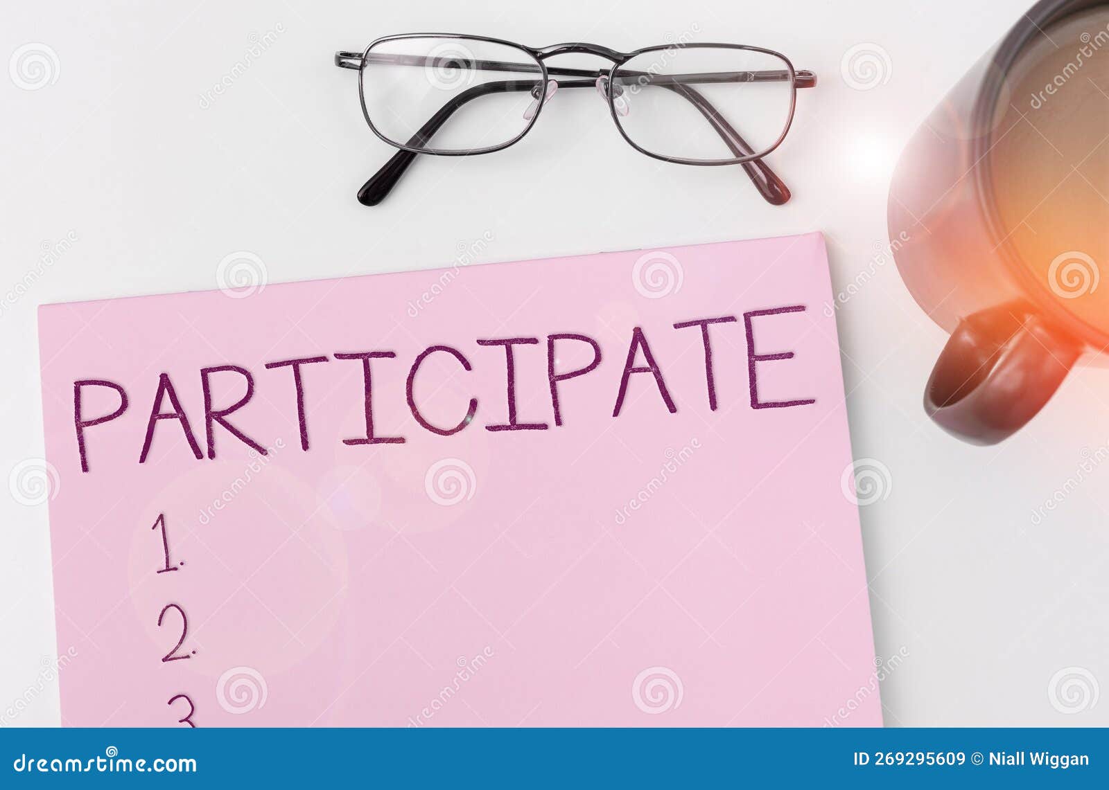 Handwriting Text Participate. Concept Meaning Take Part in or Become ...