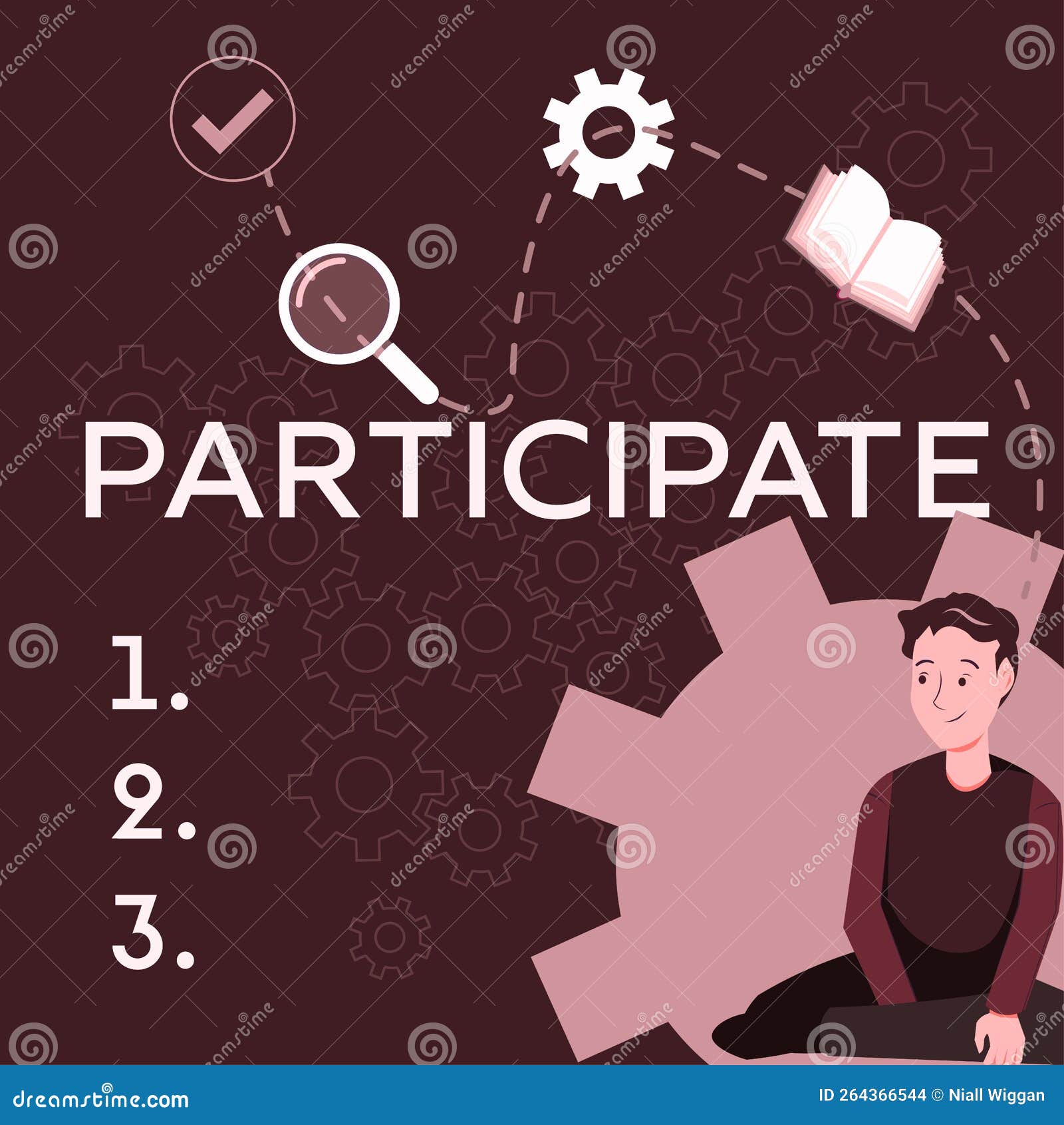 Text Caption Presenting Participate. Concept Meaning Take Part in or ...