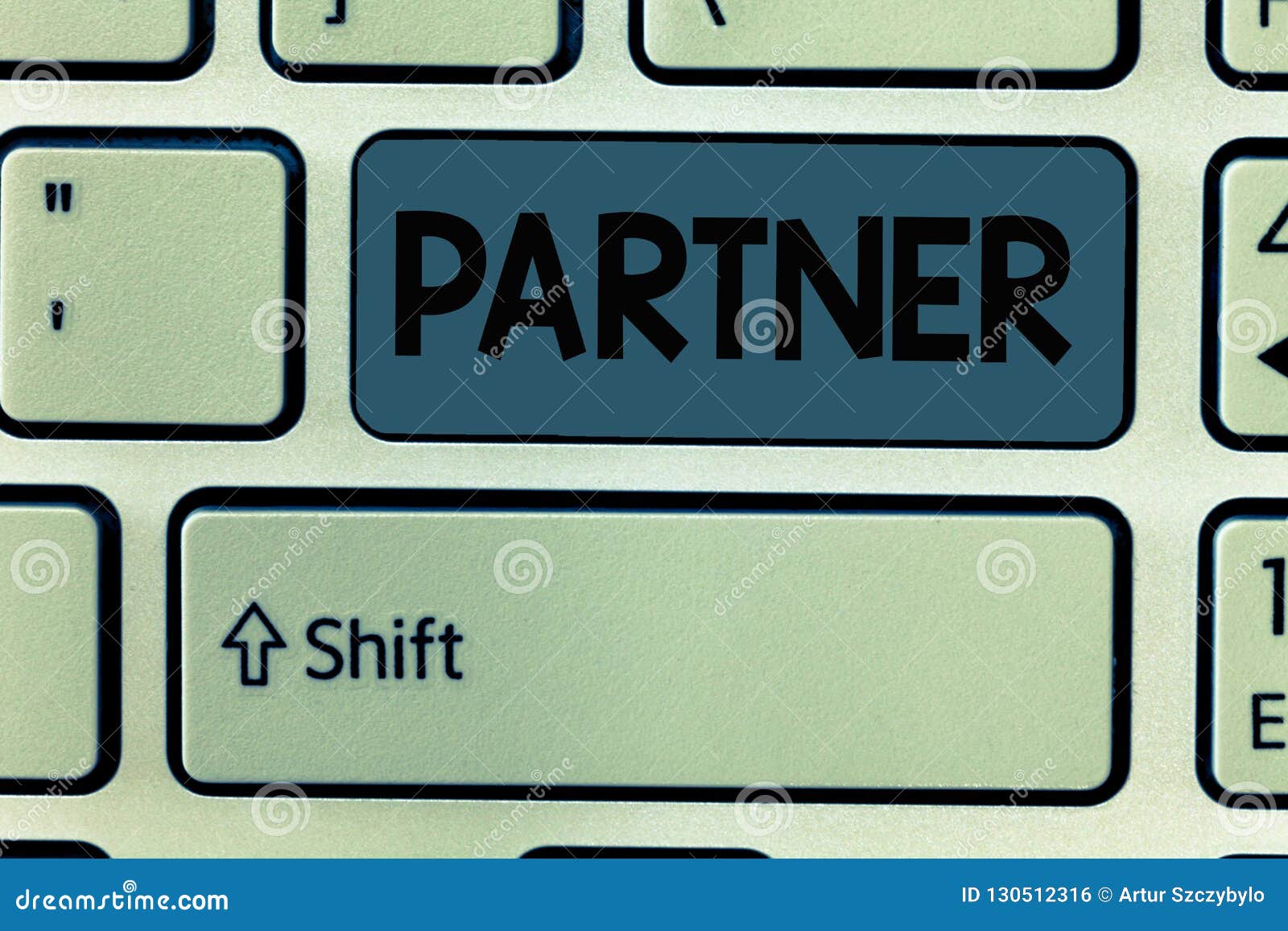 Handwriting Text Partner. Concept Meaning People Engaged Together in ...