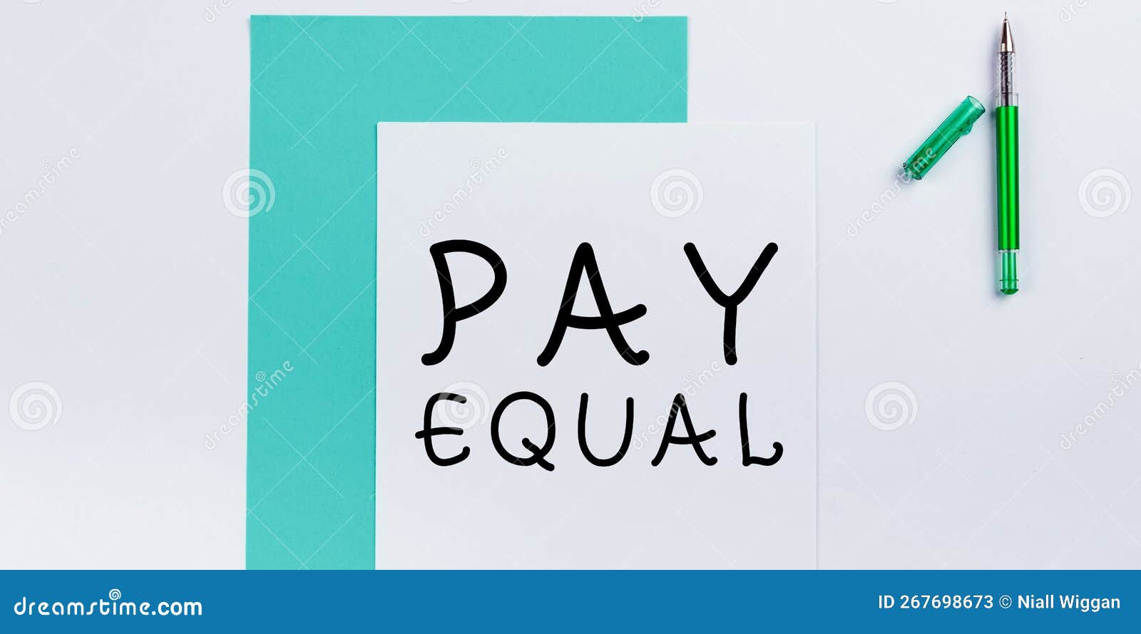 Sign Displaying Pay Equal. Business Approach Principle of Non ...