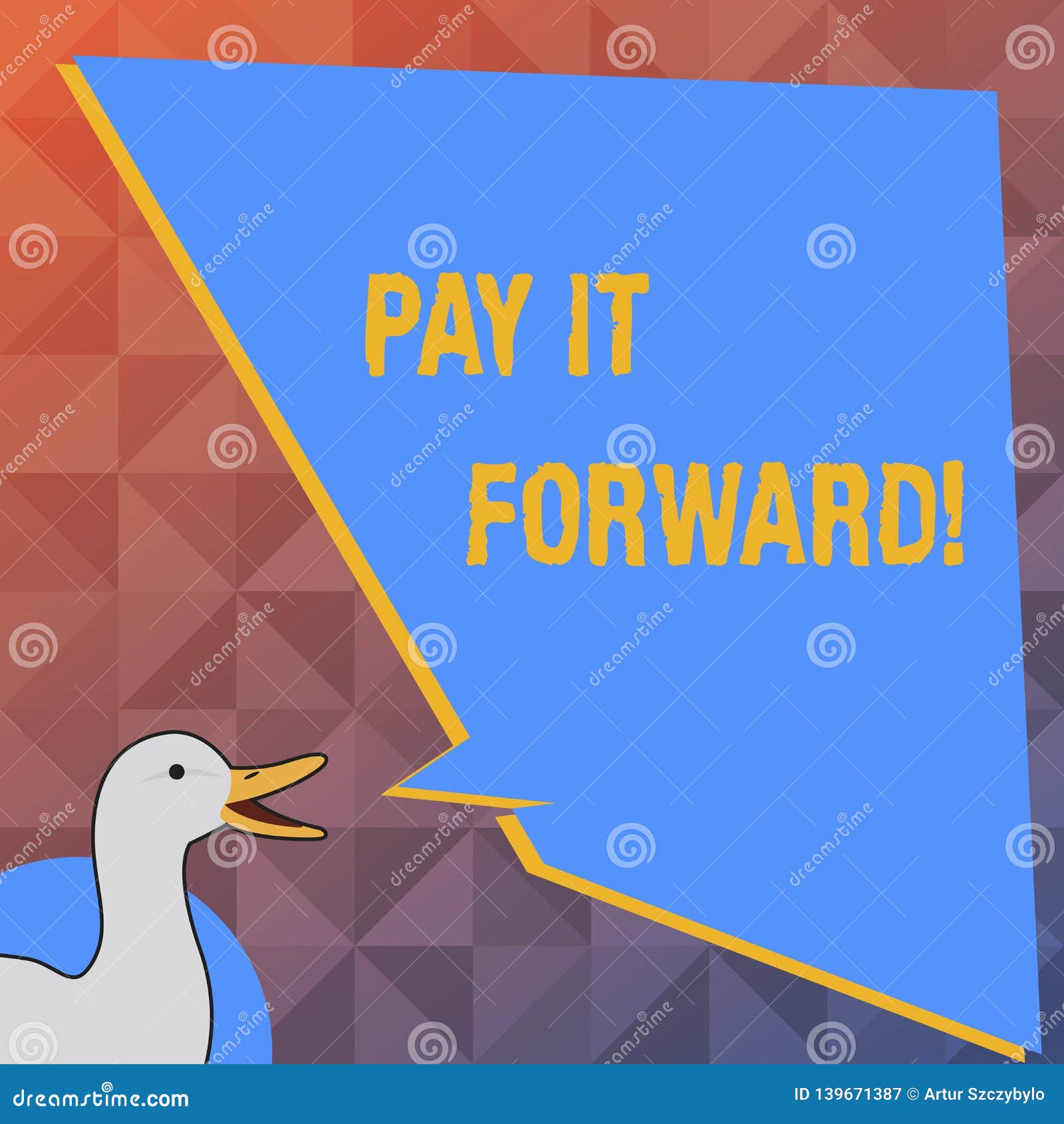 Handwriting Text Pay it Forward. Concept Meaning Do the Payment a ...