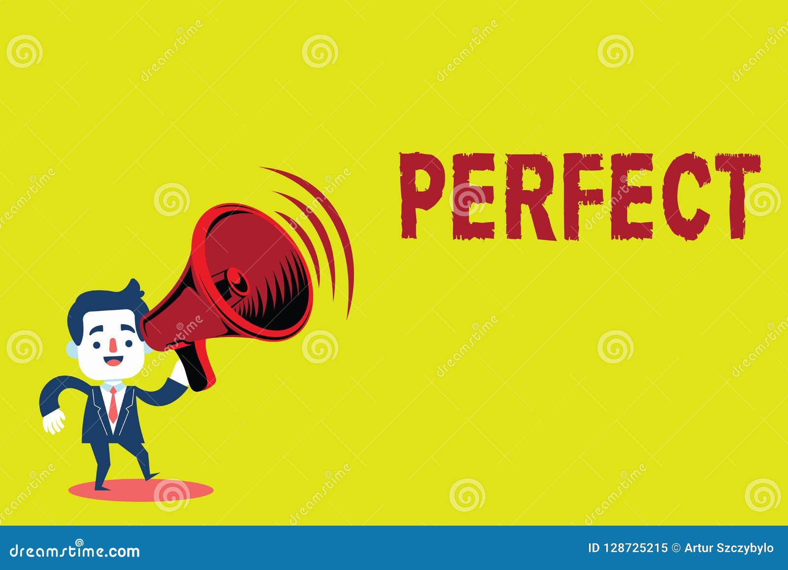 Handwriting Text Perfect. Concept Meaning Having All Required Desirable ...