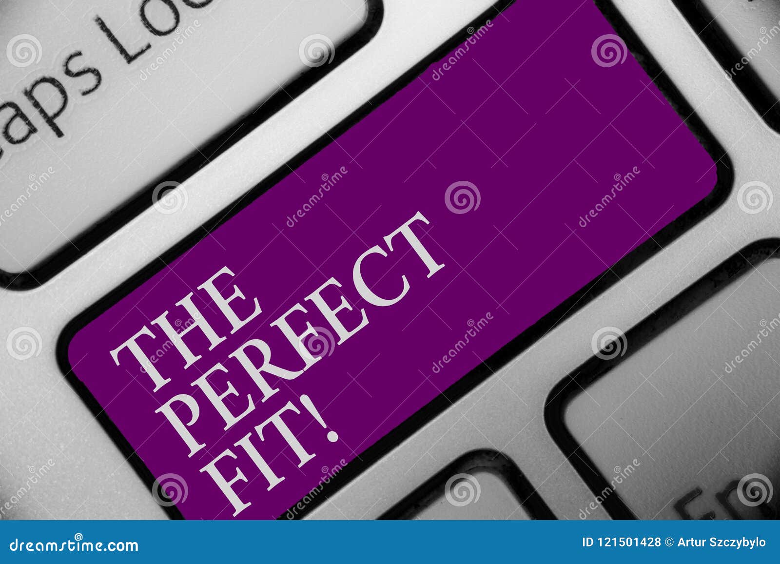 Handwriting Text the Perfect Fit. Concept Meaning Puzzle Pieces Fitting ...