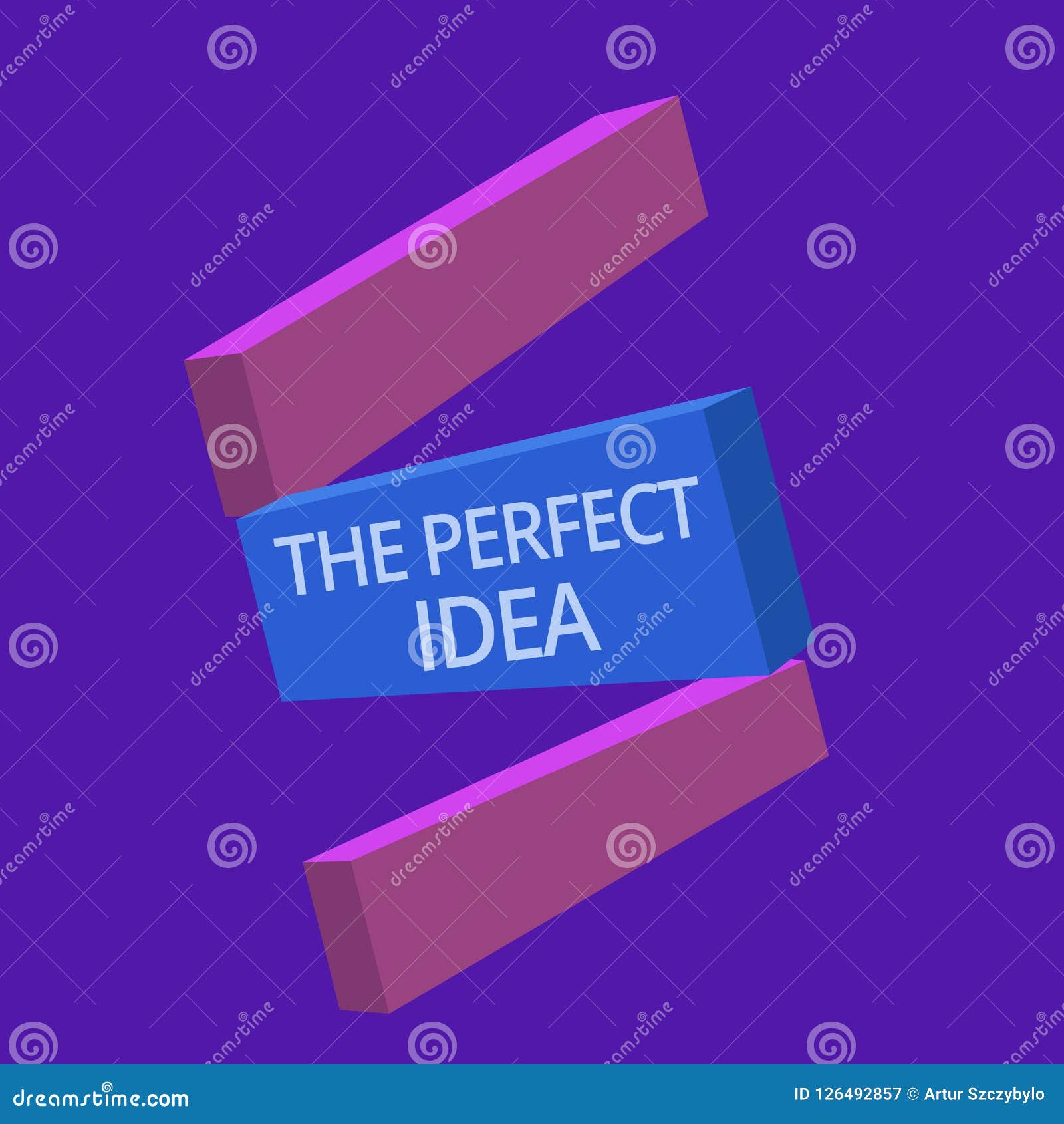 Handwriting Text the Perfect Idea. Concept Meaning Exceptional Thought ...