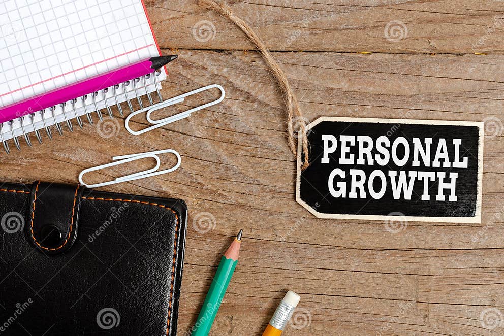 Handwriting Text Personal Growth. Word for Ongoing Process of ...