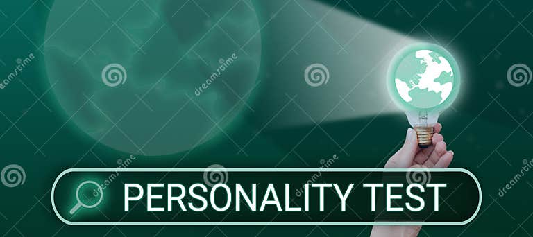 Sign Displaying Personality Test. Business Overview a Method of ...