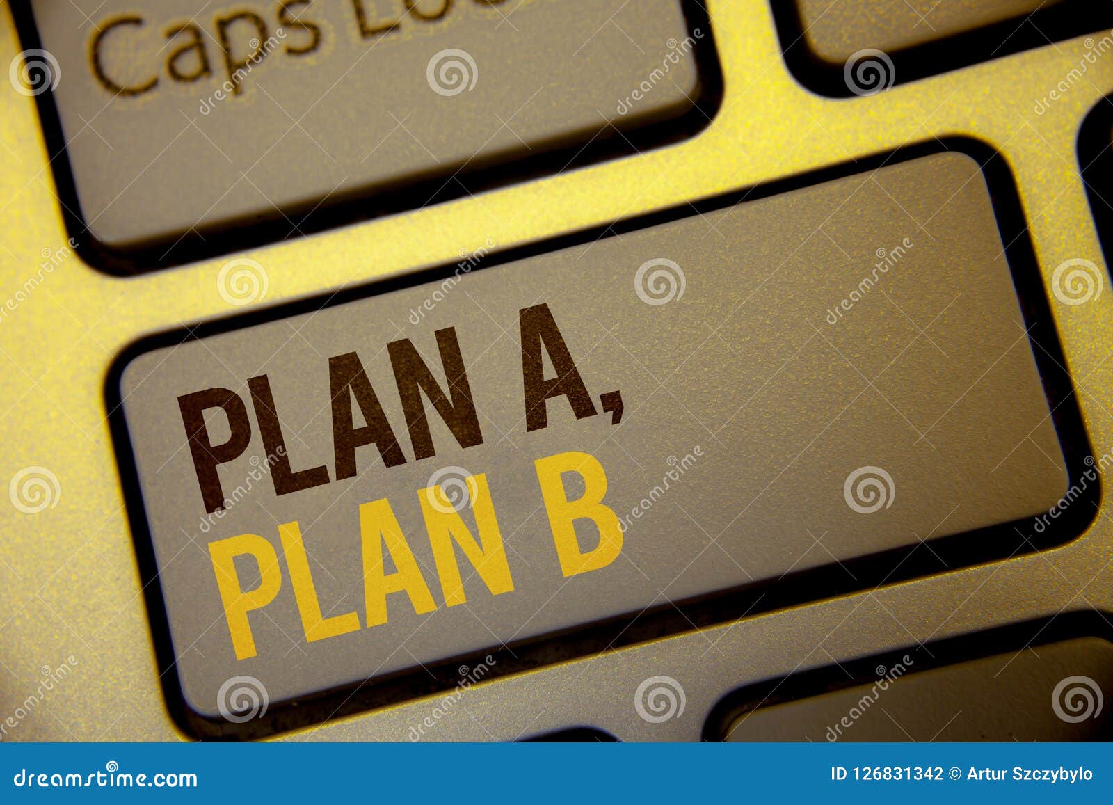 Handwriting Text Plan a, Plan B. Concept Meaning Strategic Solutions ...