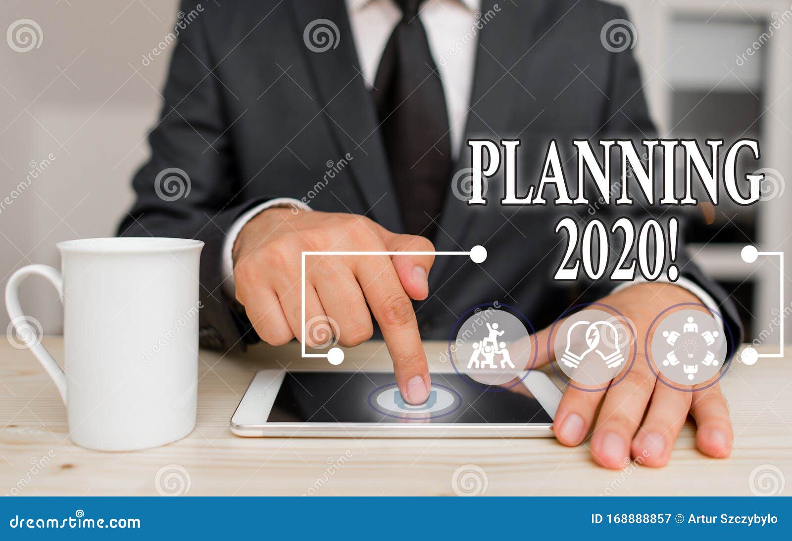 Handwriting Text Planning 2020. Concept Meaning Process of Making Plans ...