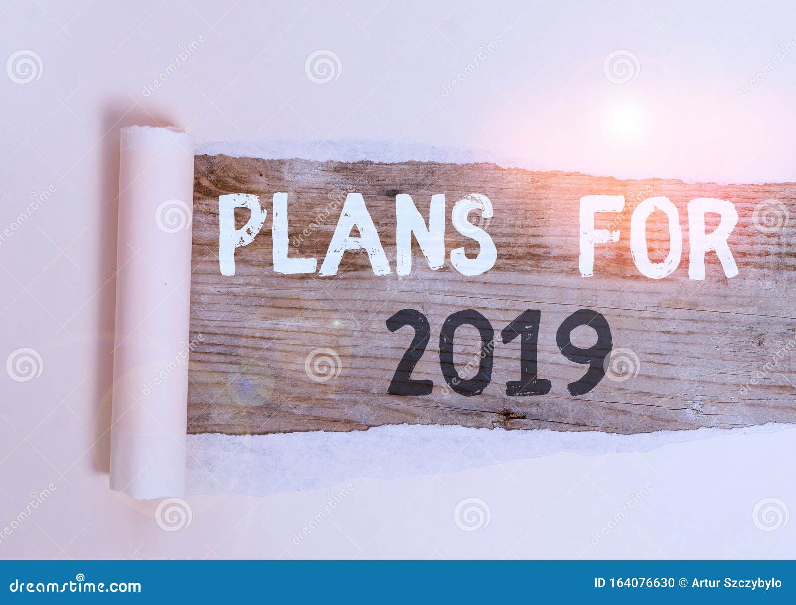 Handwriting Text Plans for 2019. Concept Meaning an Intention or ...