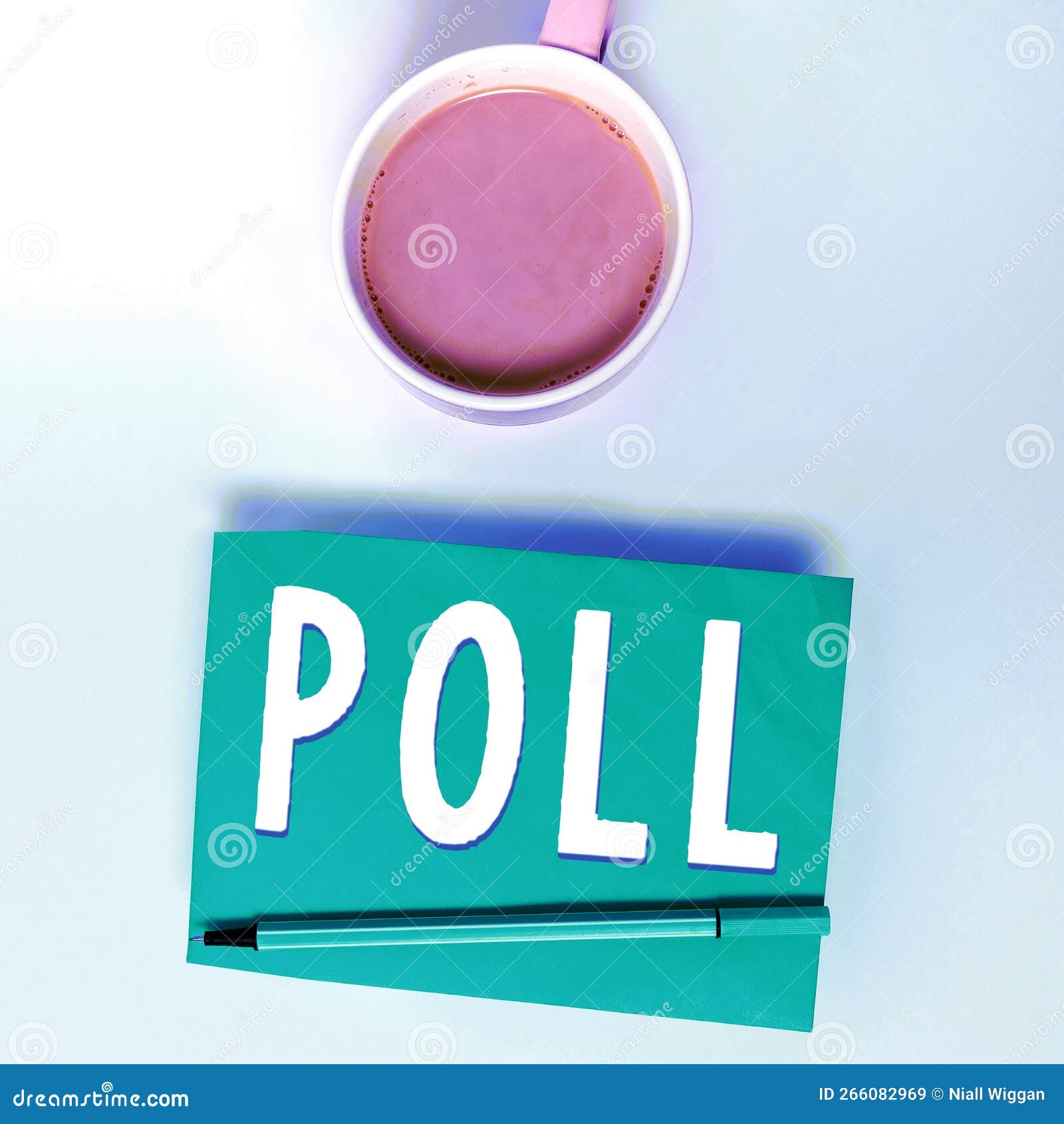 Handwriting Text Poll. Business Approach Record of the Number of Votes ...