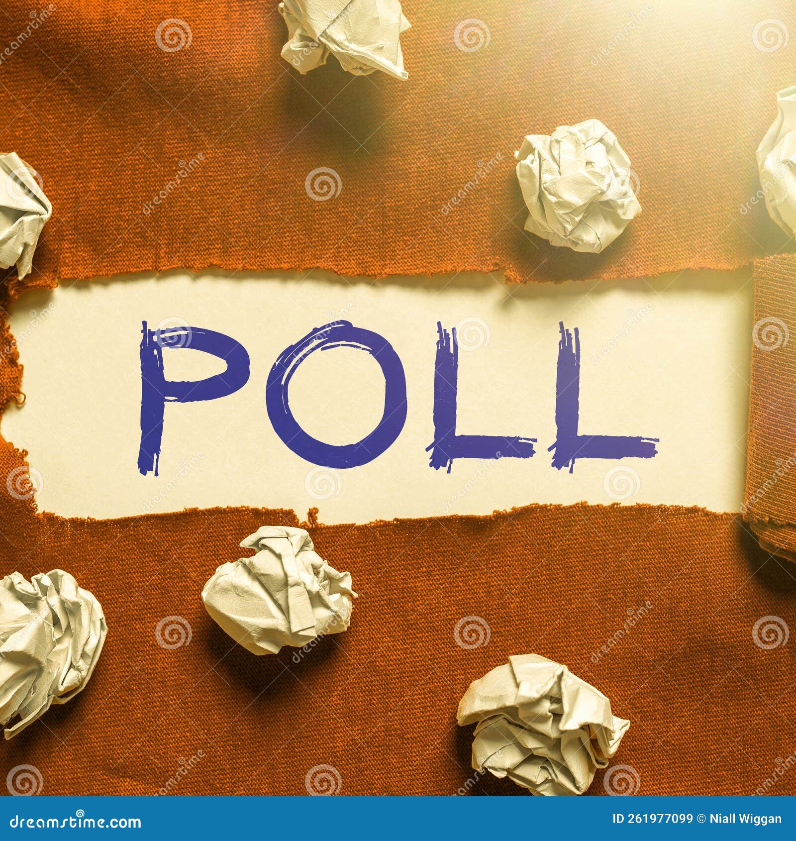 Sign Displaying Poll. Conceptual Photo Record of the Number of Votes ...