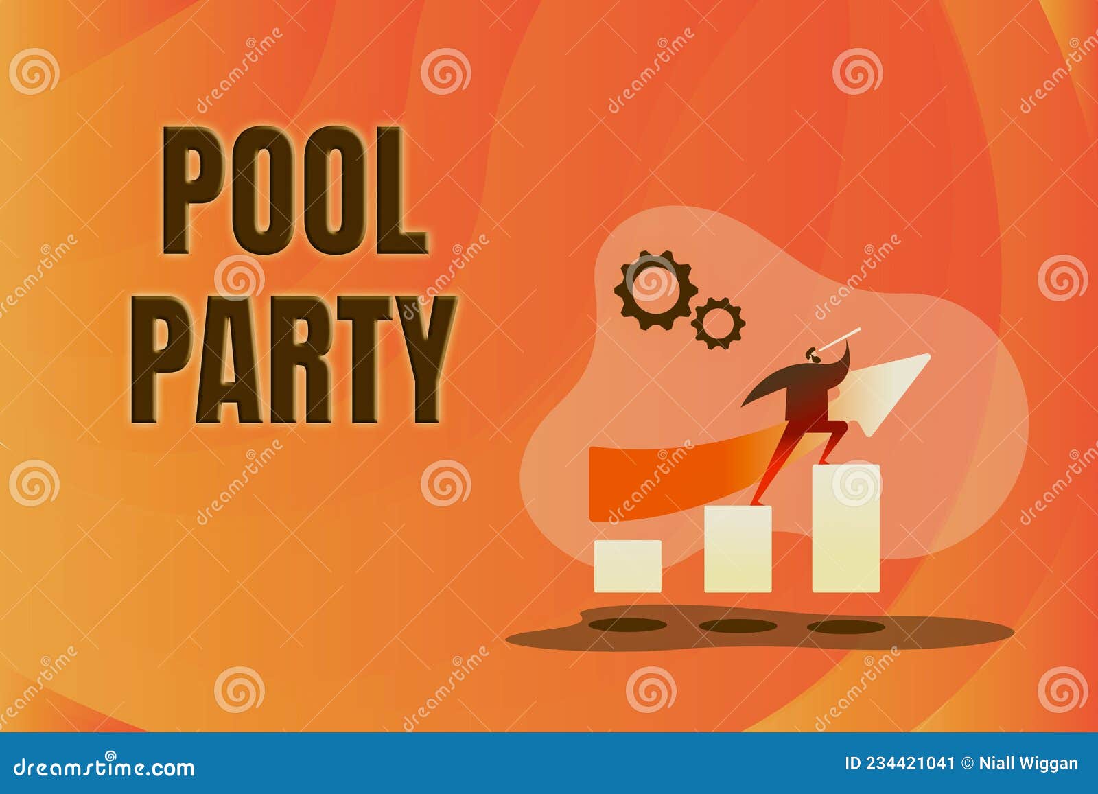 Handwriting Text Pool Party. Word for Celebration that Includes ...