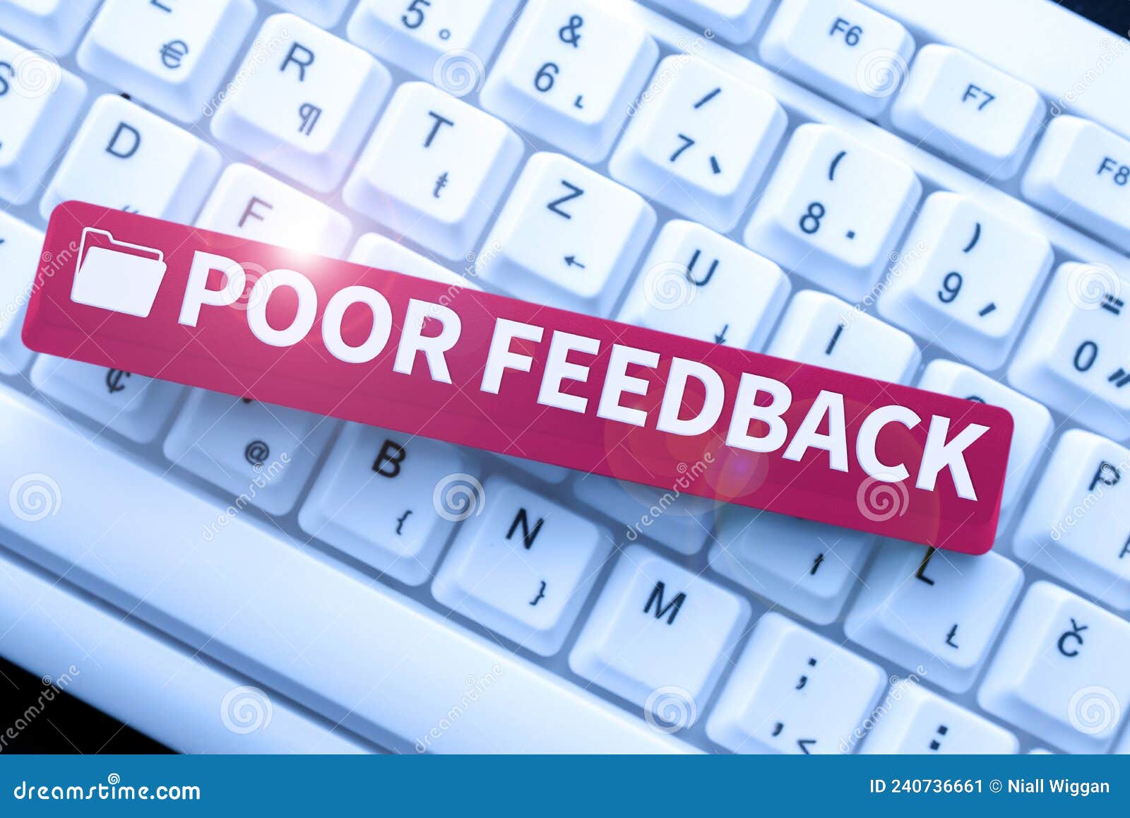 Handwriting Text Poor Feedback. Word Written on a Response or Reaction ...