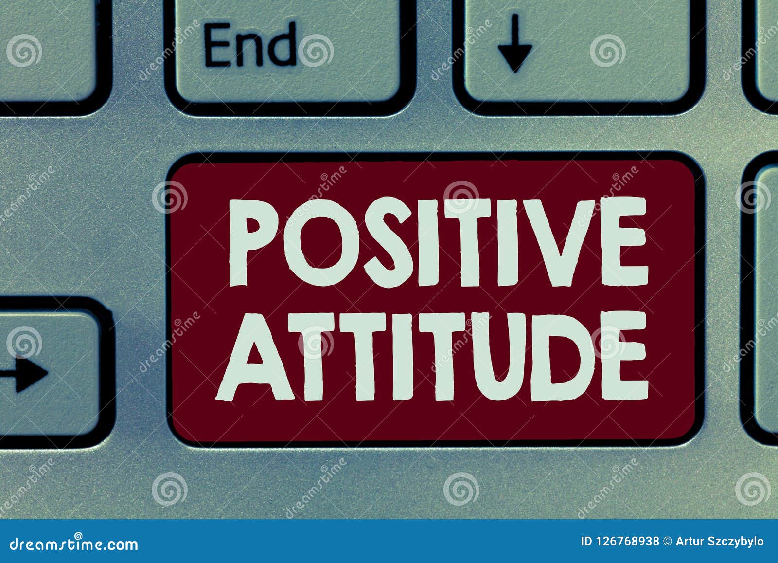 Handwriting Text Positive Attitude. Concept Meaning Being Optimistic in ...