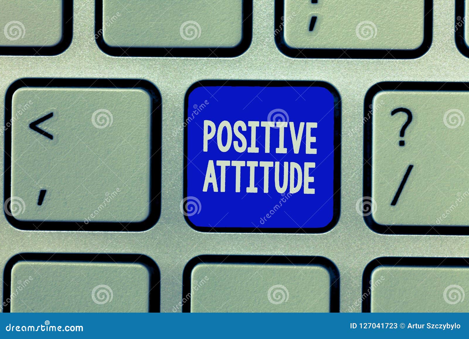 Handwriting Text Positive Attitude. Concept Meaning Being Optimistic in ...