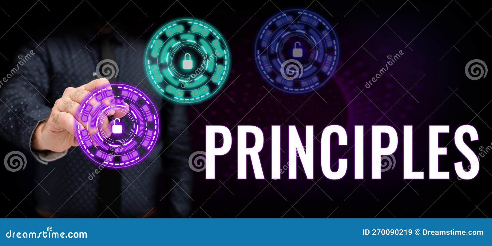 Handwriting Text Principles. Word for Fundamental Truth that Serves As ...